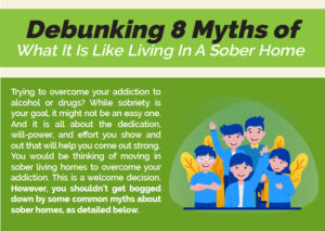 Infographic: Debunking 8 Myths of What It Is Like Living In A Sober Home | Second Chance
